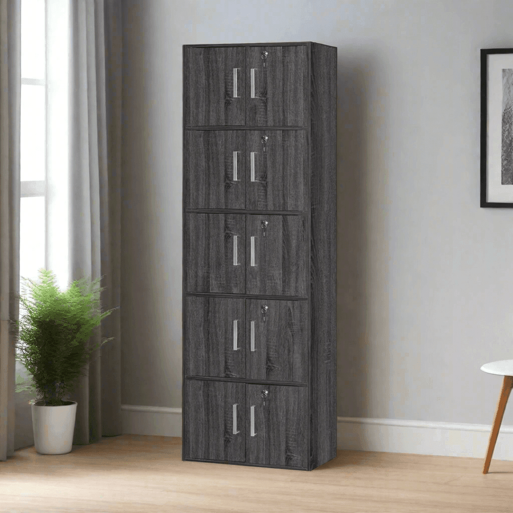 Koen II Storage Cabinet (5 Tier) – Megafurniture