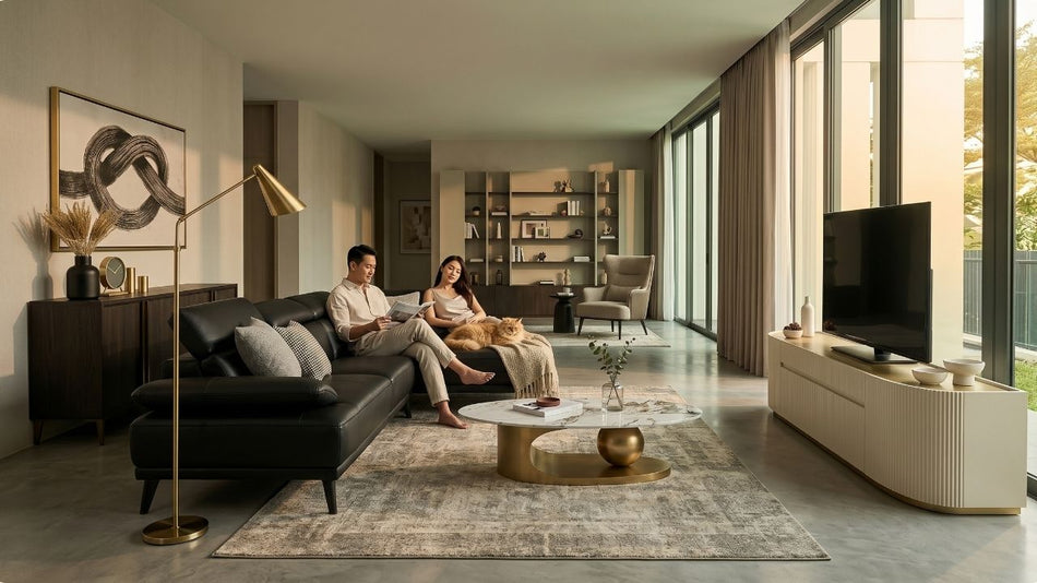 How to Furnish a Jumbo Flat Living Room: A Complete Plan With Sizes ...