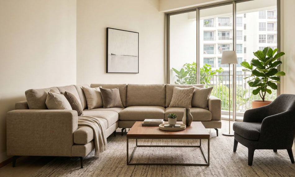 $2,000: What a Transitional Condo Living Room Actually Looks Like ...