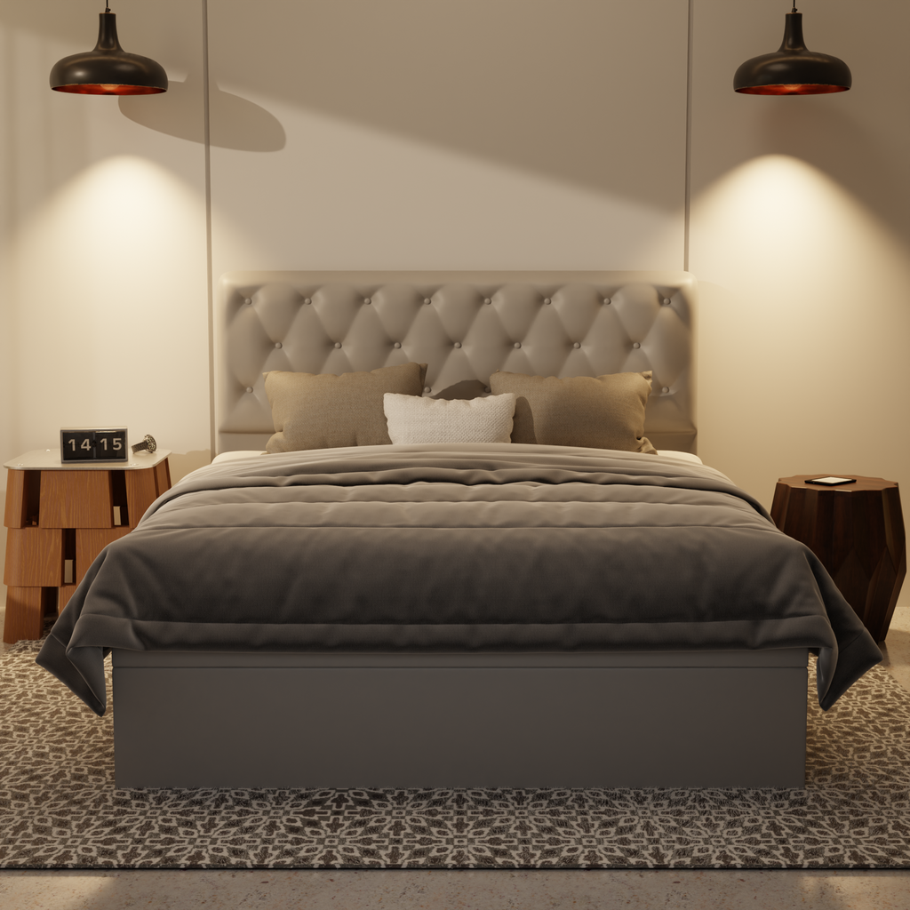 Wimble Genuine Leather Storage Bed (Gas Lift) by Esteller – Megafurniture