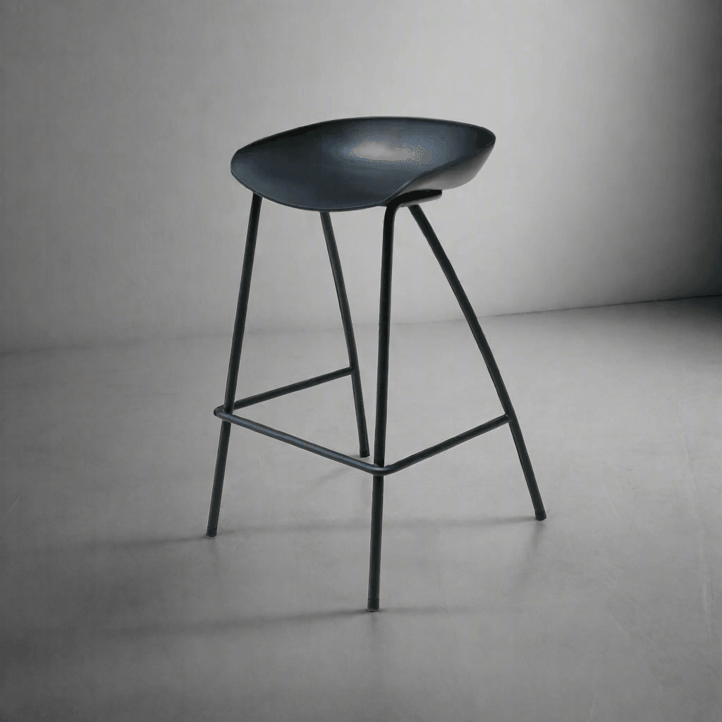 Auberon Black Bar Stool – Sleek & Modern Seating – Megafurniture