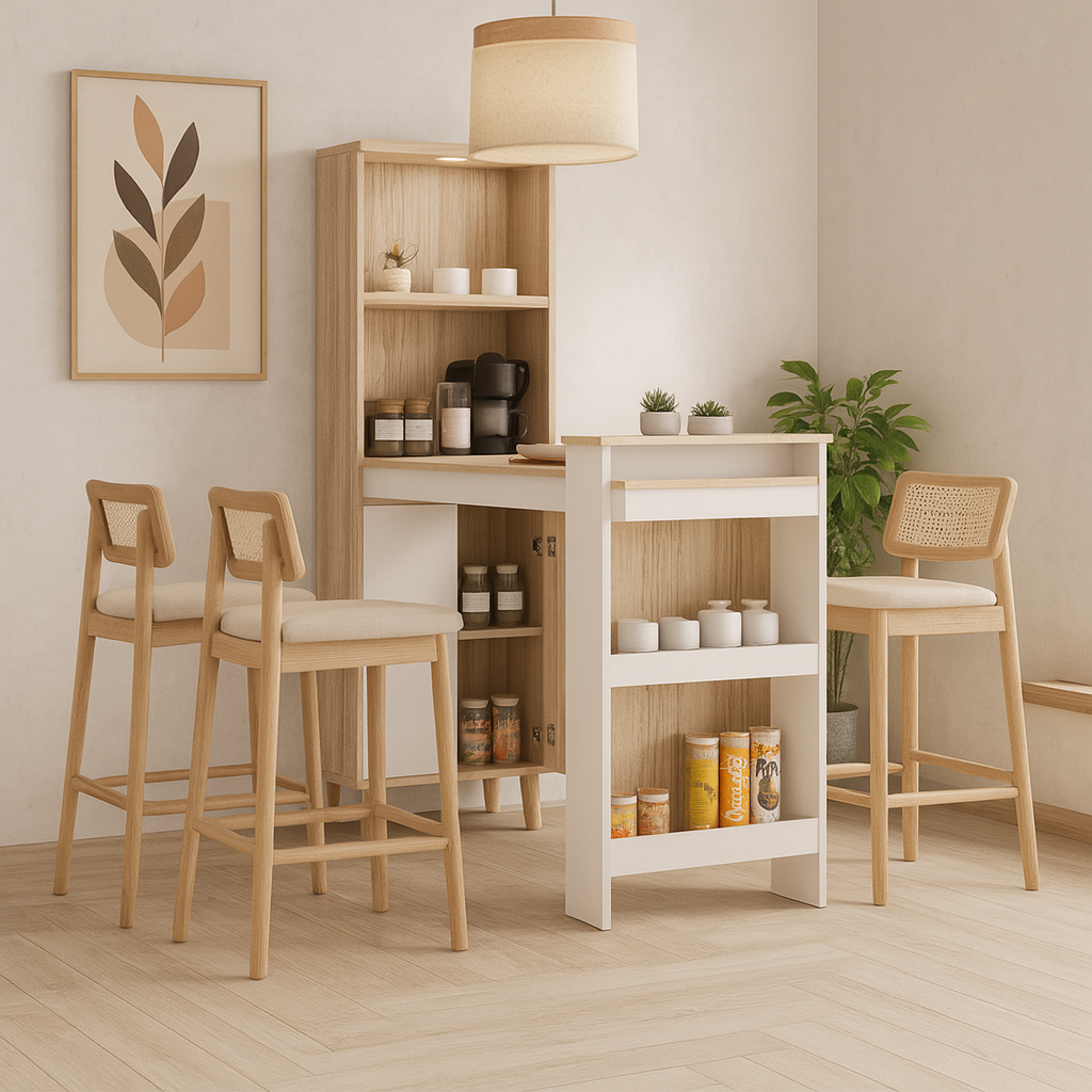 Halcyon Bar Set (1+4) | Scandinavian Minimalist Style – Megafurniture