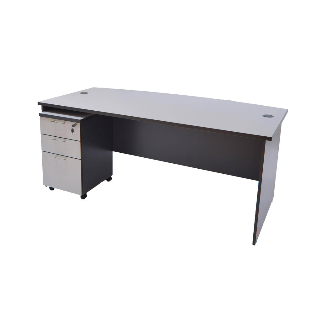 Buy affordable Danica Curved Study Table (1.8m) with Mobile Pedestal at ...