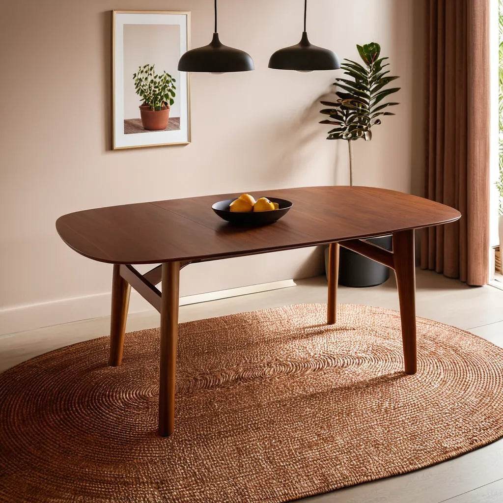 Eliano Wooden Dining Table (180cm) – Megafurniture