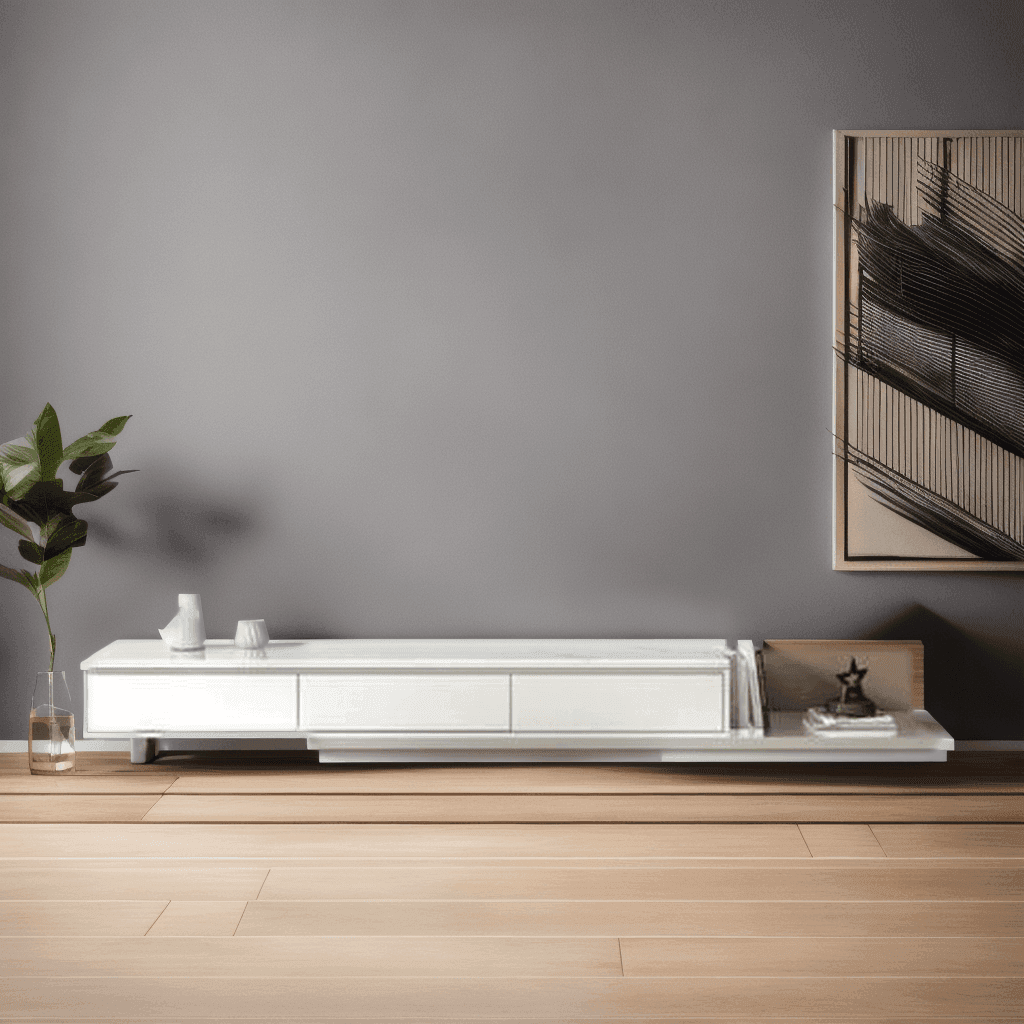 Esmeray Glossy Sintered Stone Extendable TV Console – Megafurniture