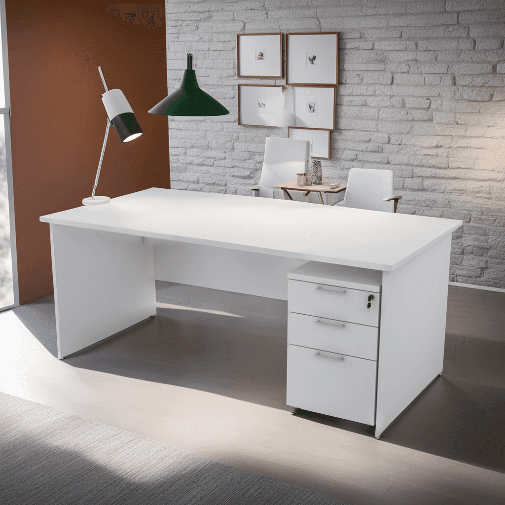 Buy affordable Guinevere Curved Study Table (1.8m) with Mobile Pedestal ...