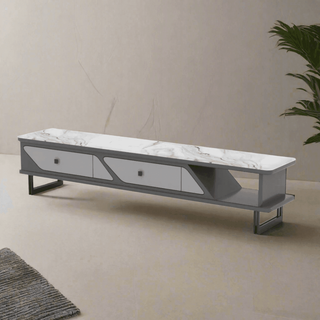 Harper Marble Tech TV Console (200cm) – Megafurniture