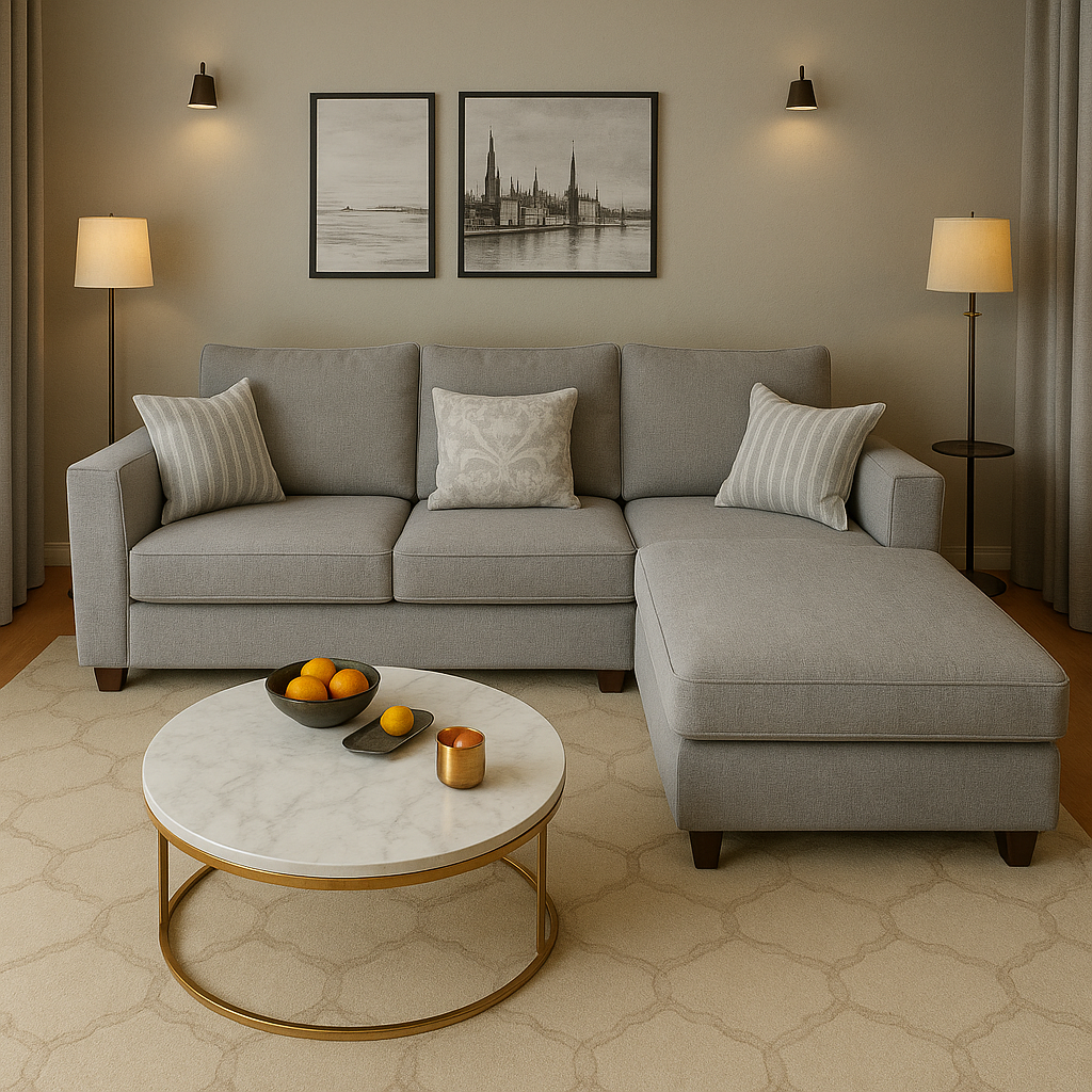 Jasper Fabric Sectional Sofa - Luxurious & Timeless Design ...