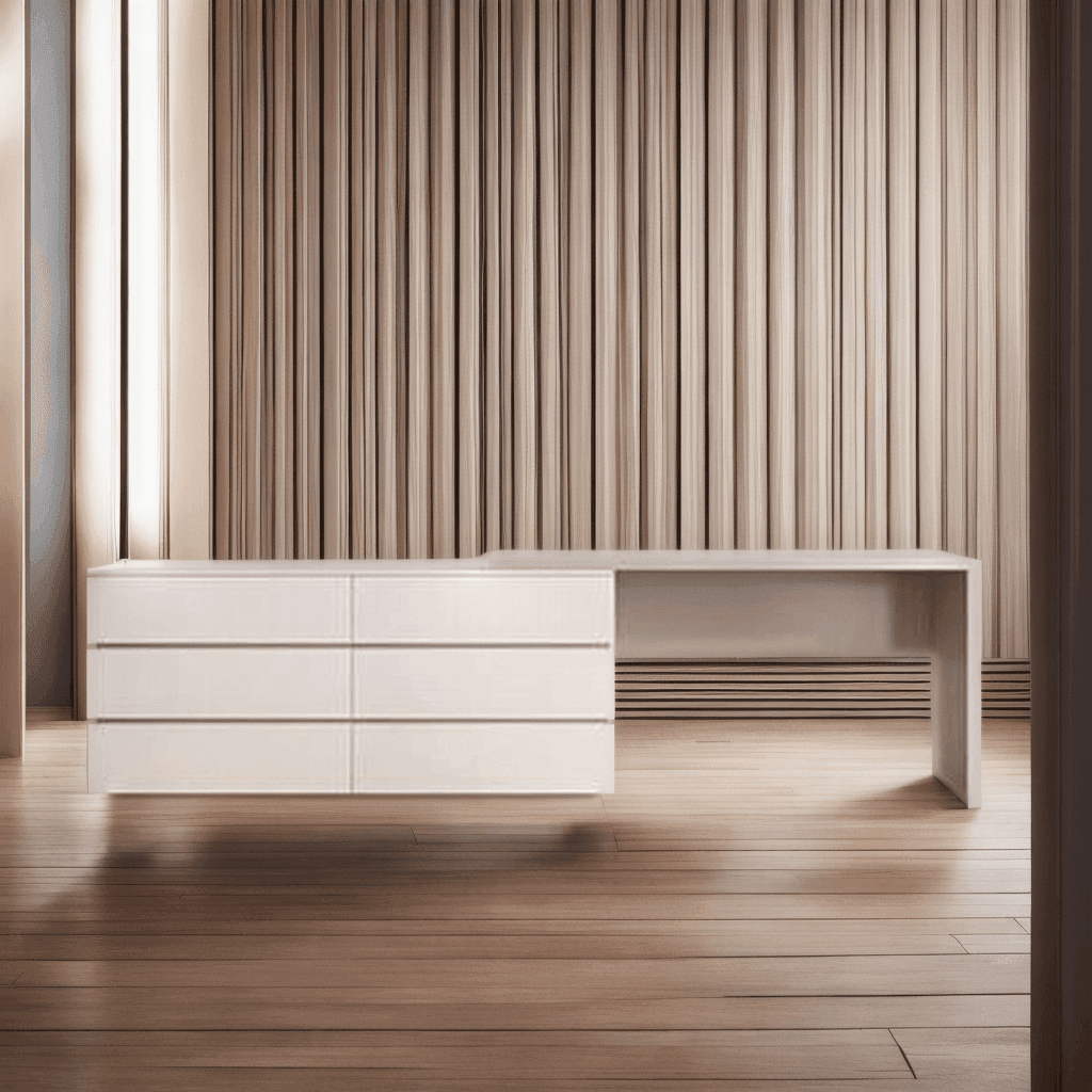 Lazarus Glossy Sintered Stone Extendable Study Table – Megafurniture