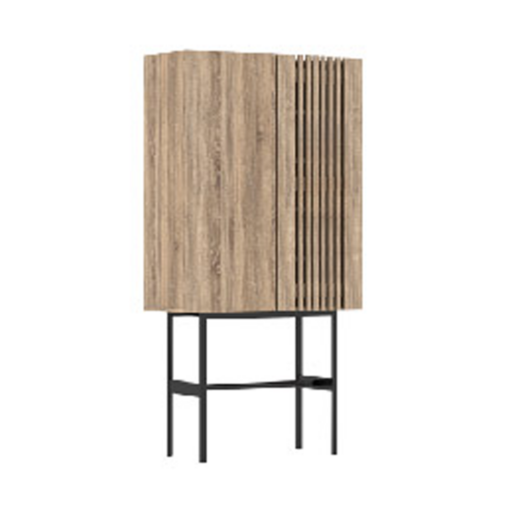 Particle Board Divider Bookshelf – Marchel 80cm with 2 Doors ...