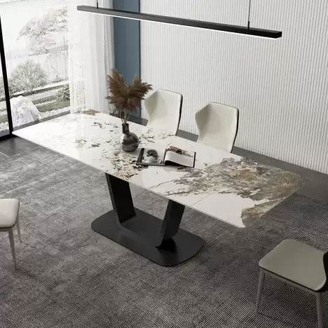 Meissa Sintered Stone Extendable Dining Table – Megafurniture
