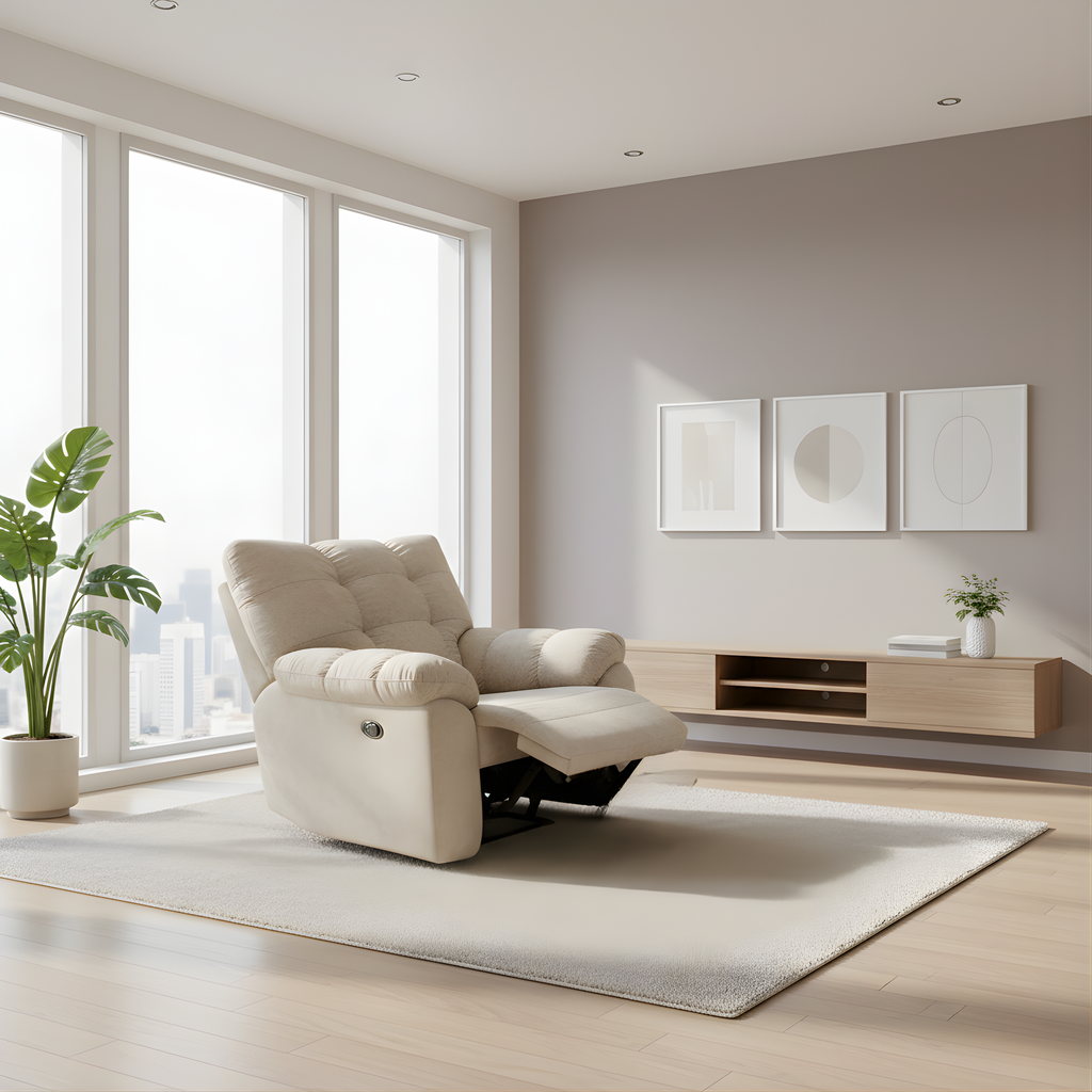 Morrel Fabric Recliner Sofa by Esteller (Pet Friendly & Easy Clean ...