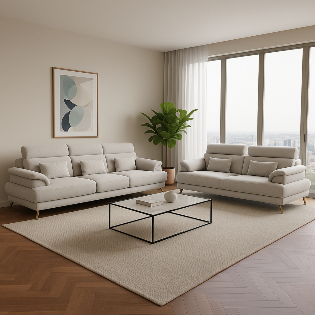 Lymor Fabric Adjustable Backrest & Headrest Sofa by Esteller ...