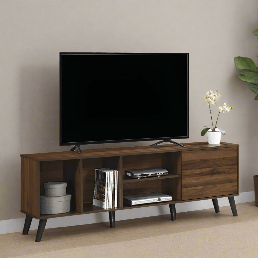 Pico Wooden TV Console – Modern TV Stand with Ample Storage – Megafurniture