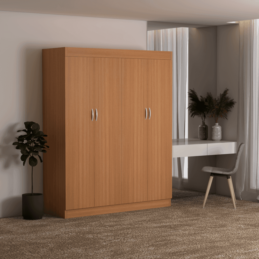Quinn 4 Door Open Wardrobe – Megafurniture