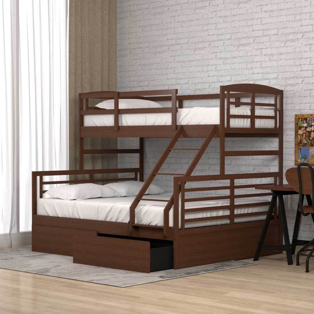 Ruth Wooden Double Decker Bed Frame – Megafurniture