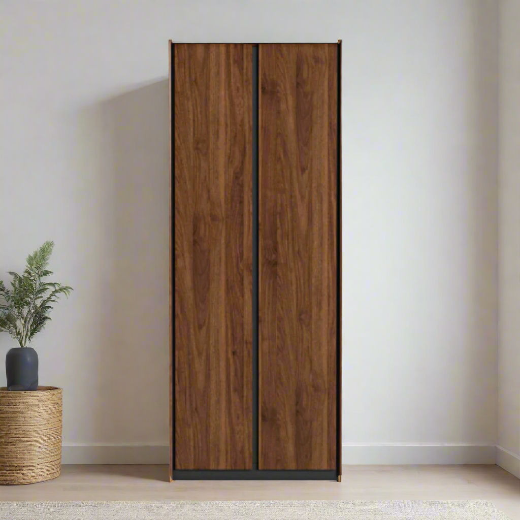 Scout 2 Door Wooden Wardrobe (80cm) – Modern Scandinavian Wardrobe with ...