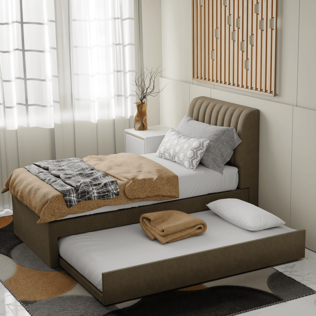 Steve Fabric 3 in 1 Pull Out Bed – Megafurniture