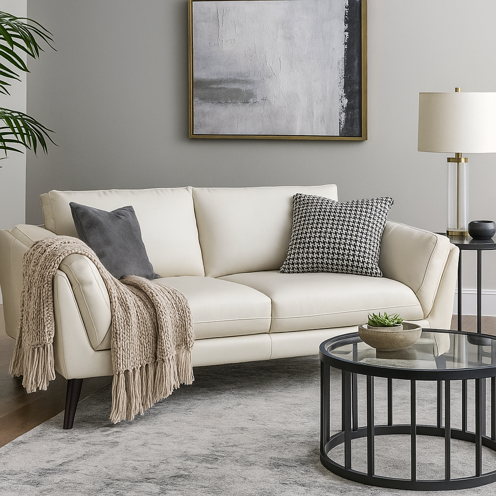 Akiko Genuine Leather Sofa – Megafurniture