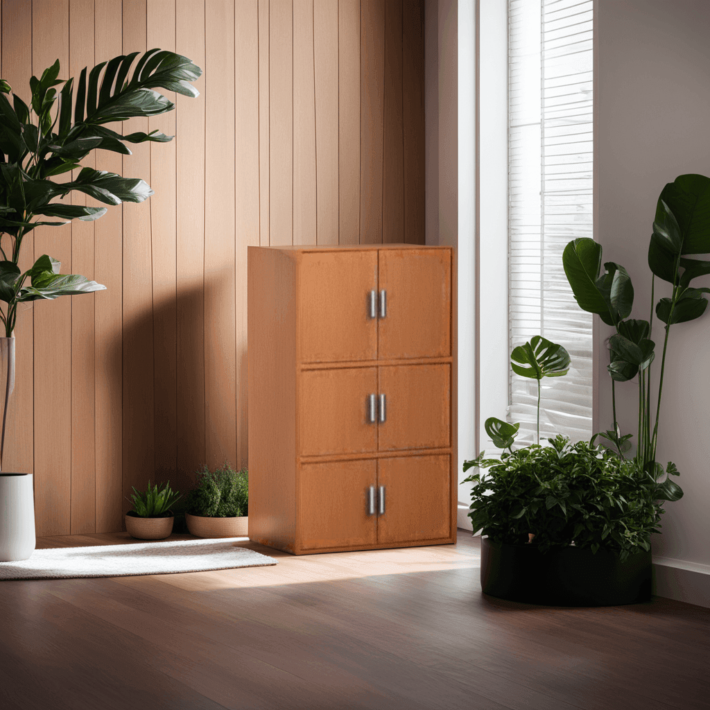 Darius Cherry Storage Cabinet | Megafurniture SG