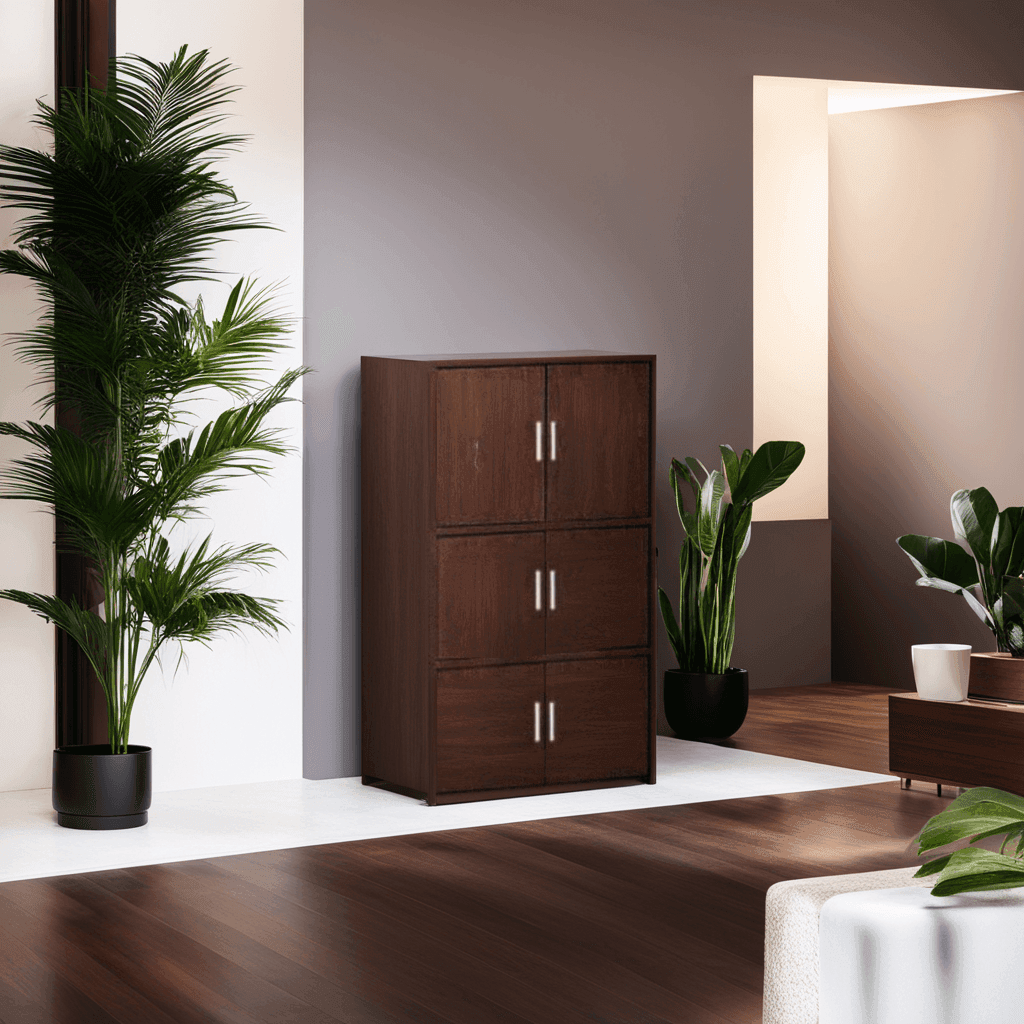 Darius Walnut Storage Cabinet | Megafurniture SG