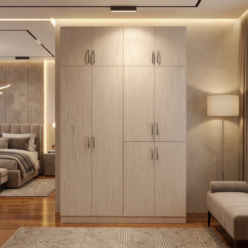 Melissa Open Door Solid Plywood Wardrobe (5ft) – Megafurniture
