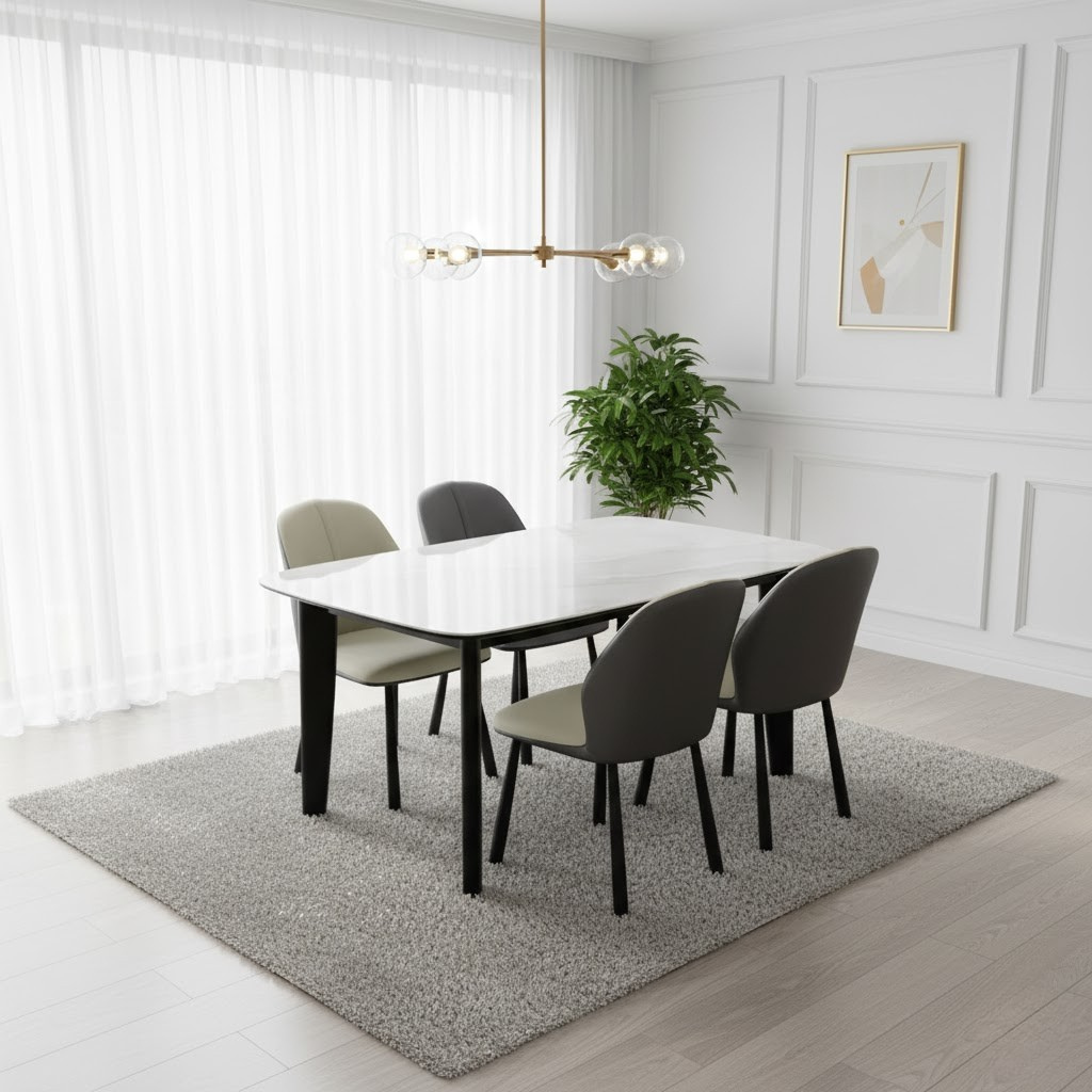 Pam Sintered Stone Dining Set – Megafurniture