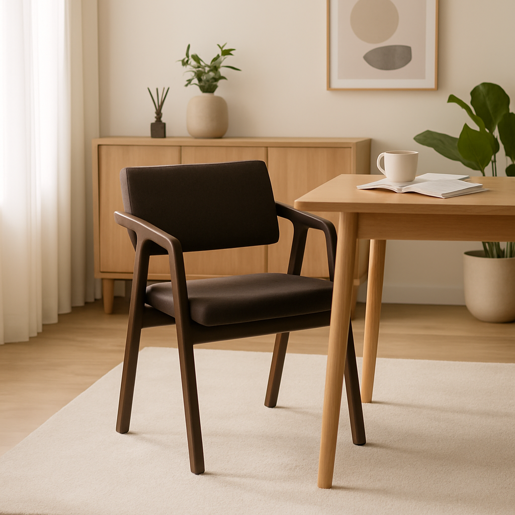 Sloane Wooden Dining Chair with Arms – Megafurniture